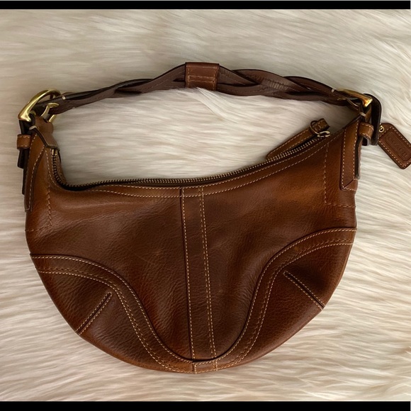 Coach | Bags | Classic Coach Brown Leather Slouchy Hobo Hand Bag | Poshmark